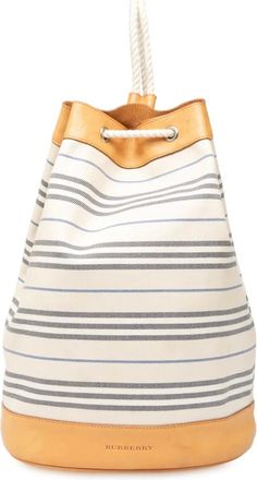 Burberry 2017-2000 Canvas-Rucksack - Weiß