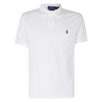 Polo Ralph Lauren Custom Slim Fit Mesh Polo - - Tops - Herren - Wei&szlig; - 2XL