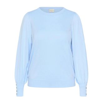 Kaffe Curve Damen, Strickwaren, Blau, SGr&ouml;&szlig;e