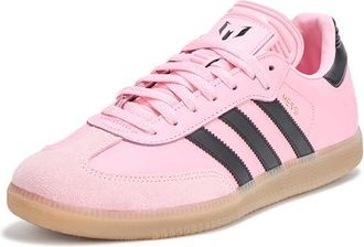 adidas Samba Messiadidas Samba Messi pour homme Cr&egrave;me Blanc clair/dor&eacute; m&eacute;tallis&eacute; Taille 10,5 US, Gomme noire rose clair, 6 UK Wide