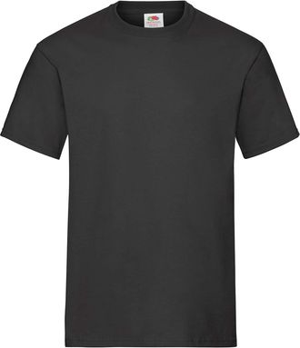 Fruit Of The Loom 10 T Shirts Heavy Cotton M L XL XXL Diverse Farben ausw&auml;hlbar (XXL, Schwarz)