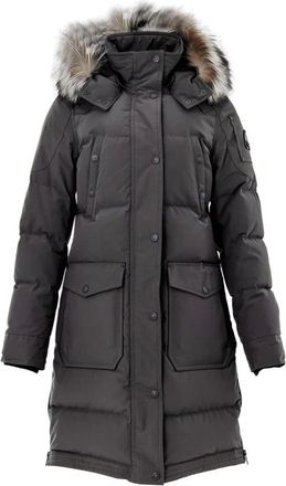 Moose Knuckles Femme, Manteaux, Gris, Taille: 38 FR Giubbino Lungo Imbottito