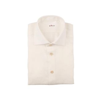 Kiton Leinenhemd - - Shirts - Herren - Wei&szlig; - M
