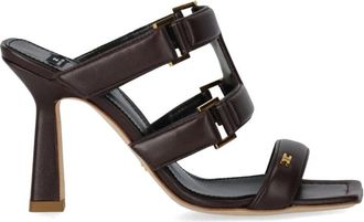 Elisabetta Franchi Femme, Chaussures, Brun, Taille: 38 EU Mule &agrave; Talon