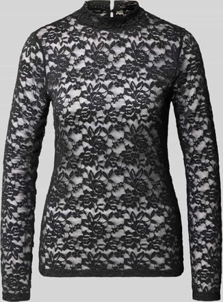 More & More Slim Fit Longsleeve aus elastischem Material-Mix Modell OKTOBER