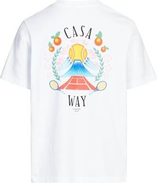 Casablanca T-shirt en coton Casa Way Mountain