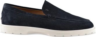 Tod's Homme, Chaussures, Bleu, Taille: 44 1/2 EU Mocassin en daim