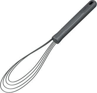 Zyliss E980241 Flach Schneebesen Silikon, 30cm, Silikon/Weizenstroh, Grau, Hitzebeständig, Ballonschneebesen, Kochutensilien, Spülmaschinenfest, Küchenhelfer