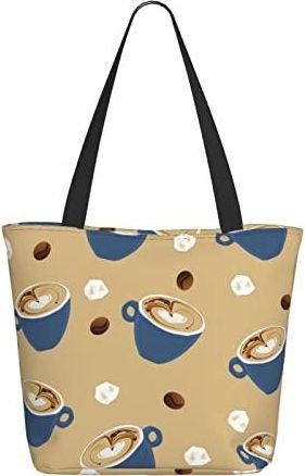 AOOEDM Sac &agrave; provisions pour femme sur le th&egrave;me du caf&eacute; 33 x 27,9 x 17,8 cm. Le cadeau parfait pour la Saint-Valentin. Cest de la Saint-Valentin pour maman, 