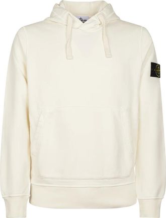Stone Island Homme, Sweatshirts et sweats &agrave; capuche, Blanc, Taille: XL Cotton SweaT-shirt