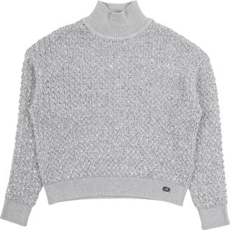 Elisabetta Franchi Femme, Pulls, Gris, Taille: 42 FR Top en boucl&eacute; avec sequins