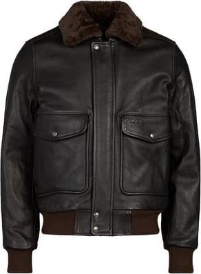 Schott NYC Blouson droit en cuir