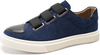 AlltheMen Mocassins Homme Cuir Slip on Décontractées Loafers en Daim Chaussures de Conduite Plat Bleu 41