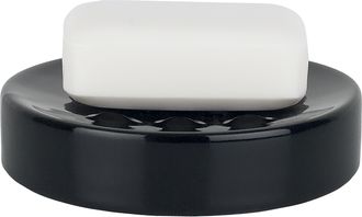 Spirella Tube Seifenschale Schwarz, 10.5cm x 10.5cm x 43cm