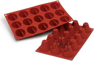 Silikomart Silikomart Professional SF094 Silikon Backform Form Volcano 1,39 oz, 5,2 cm Durchmesser x 4,3 cm hoch, 15 Mulden je (1)