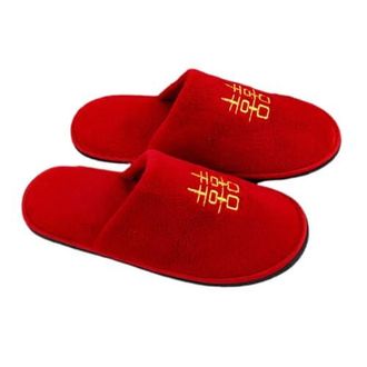 Hemobllo Pantoufles Rouges Antidérapantes en Velours Corail Taille Unique Pantoufles DIntérieur pour Mariage Chinois pour Mariée et Demoiselle DHonneur Légères