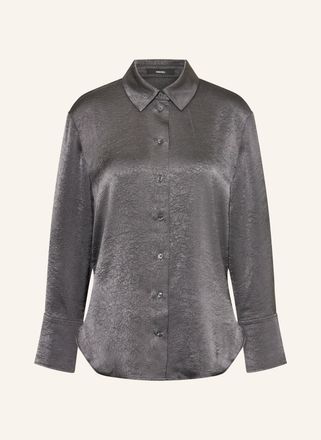 someday Someday Hemdbluse Zelara Aus Satin silber