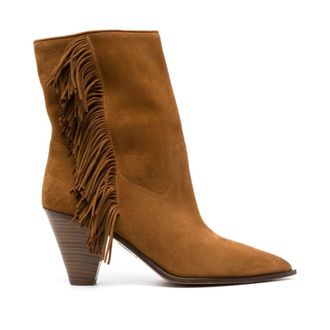 Aquazzura Elegante Marfa Bootie 70 - - Shoes - Damen - Braun - 37 EU