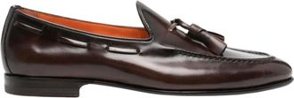 Santoni Homme, Chaussures, Brun, Taille: 43 1/2 EU Mocassins &agrave; pampilles