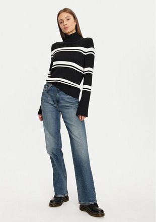 Pieces Rollkragenpullover Anomi 17150678 Schwarz Regular Fit