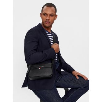 Tommy Hilfiger Umh&auml;ngetasche Tommy Hilfiger Essential Pu Ew Reporter AM0AM12093 Schwarz