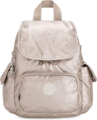 Kipling CITY PACK MINI Kleiner Rucksack, Metallic Glow (Silber)
