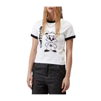 Carhartt Work in Progress Femme, Tops, Blanc, Taille: 36 FR S/S IP Ringer T-Shirt