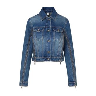 Liu Jo Veste en jean zipp&eacute;e - Femme - Blouses et Chemises - Bleu - Taille: 38 FR