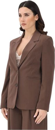 Only Only, Femme, Vestes, Brun, Taille: 44 FR Veste crois&eacute;e