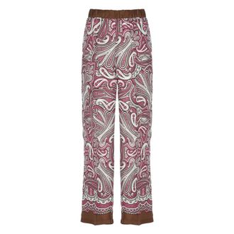 P.A.R.O.S.H. P.a.r.o.s.h., Femme, Pantalons, Multicolore, Taille: 40 FR Silk Flared Pantalons