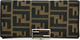 Fendi unisex, Pre-owned, Brun, Taille: ONE Size Portefeuille en toile Pre-owned