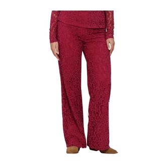Harper & Yve Lola Pa Wide Hosen - - Trousers - Damen - Rot - XS
