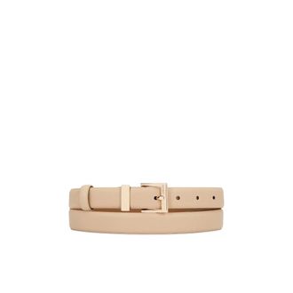 Kazar Femme, Accessoires, Beige, Taille: 120 CM Slim Leather Belt