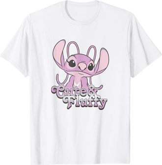 Disney Lilo & Stitch Valentinstag Angel Cute & Fluffy T-Shirt