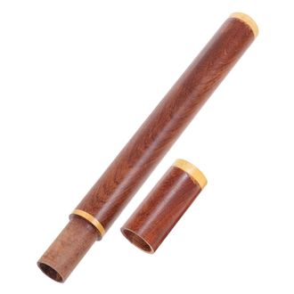 BESPORTBLE FIXOSHEE Holz R&auml;ucherst&auml;bchen Aufbewahrungsr&ouml;hre mit Staubdichtem Deckel Tragbarer Incense Stick Container aus Rosenholz Feine Polierte Oberfl&auml;che Sta
