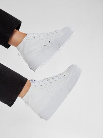 adidas Sneakers Nizza Platform Mid W FY2782 Wei&szlig;