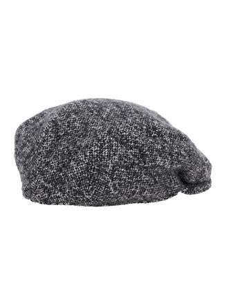 Dolce & Gabbana Mens Grey Wool Blend Hat With Short Brim Polyamide