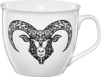Ambition Tasse mit Sternzeichen Widder 550ml Zodiac Jumbotasse Porzellan Sp&uuml;lmaschine & Mikrowelle