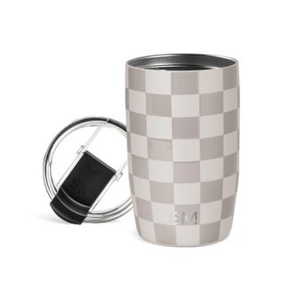 Simple Modern Thermobecher Kaffeebecher to go mit Klappdeckel | Isolierter Edelstahl-Kaffeebecher | Geschenke f&uuml;r Frauen und M&auml;nner | Voyager | 350ml | Checkmate