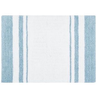 Madison Park Wendbarer Spa-Teppich, 100% Baumwolle, gestreift, ultraweich, wasserfest, rutschfest, saugf&auml;hig, schnell trocknend, Matten f&uuml;r Badewanne, Dusche und B