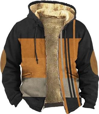 Generic Veste en Nubuck Homme Veste en Peau Homme Manteau Homme en Cuir Blouson Noir Homme Hiver Manteau Court Homme Laine Blouson Aviateur Court Trench en La