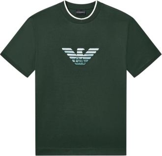 Emporio Armani Homme, Tops, Vert, Taille: XL Jersey Crewneck