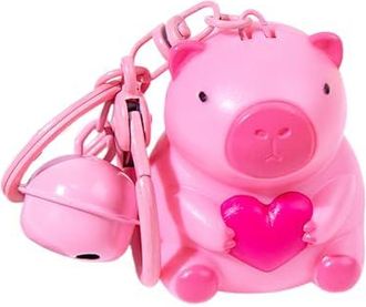 Generic porte-cl&eacute;s Capybara - Breloque lumineuse de sac de dessin anim&eacute; aliment&eacute;e par piles en forme danimal pour portefeuille, adorable figurine daccentuatio