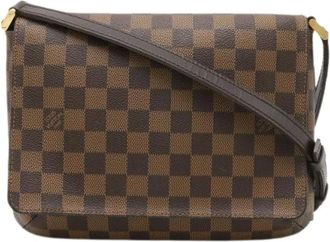 Louis Vuitton Sac bandouli&egrave;re Musette Tango Damier Pre-owned - Femme - Pre-owned - Brun - Taille: ONE Size