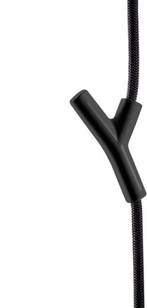 Authentics Garderobenseil WARDROPE schwarz matt Seil schwarz
