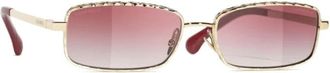 Chanel Rechteckige Sonnenbrille - - Accessories - Damen - Gelb - 58 MM