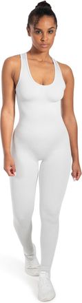 Smilodox Jumpsuit Damen Elsie, Seamless Einteiler mit Racerback, Ganzkörperanzug geripptes Material, Sportanzug figurformender Fit, Overall atmungsaktiv, perfe