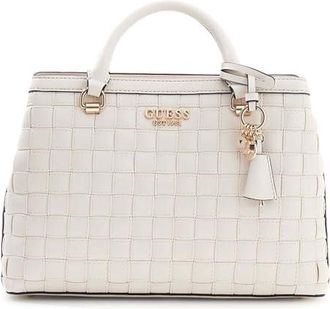 Guess sac &agrave; main sac &agrave; &eacute;paule bandouli&egrave;re Sandy Girlfriend Satchel Cream White &eacute;cru