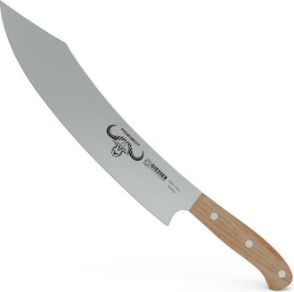 GIESSER seit 1776 - Made in Germany - Kochmesser Olivenholz 30 cm, PremiumCut Barbecue No 1, rostfrei, deutsches Grillmesser scharf