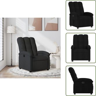 vidaXL The Living Store Relaxsessel Schwarz Stoff - Sitzgef&uuml;hl